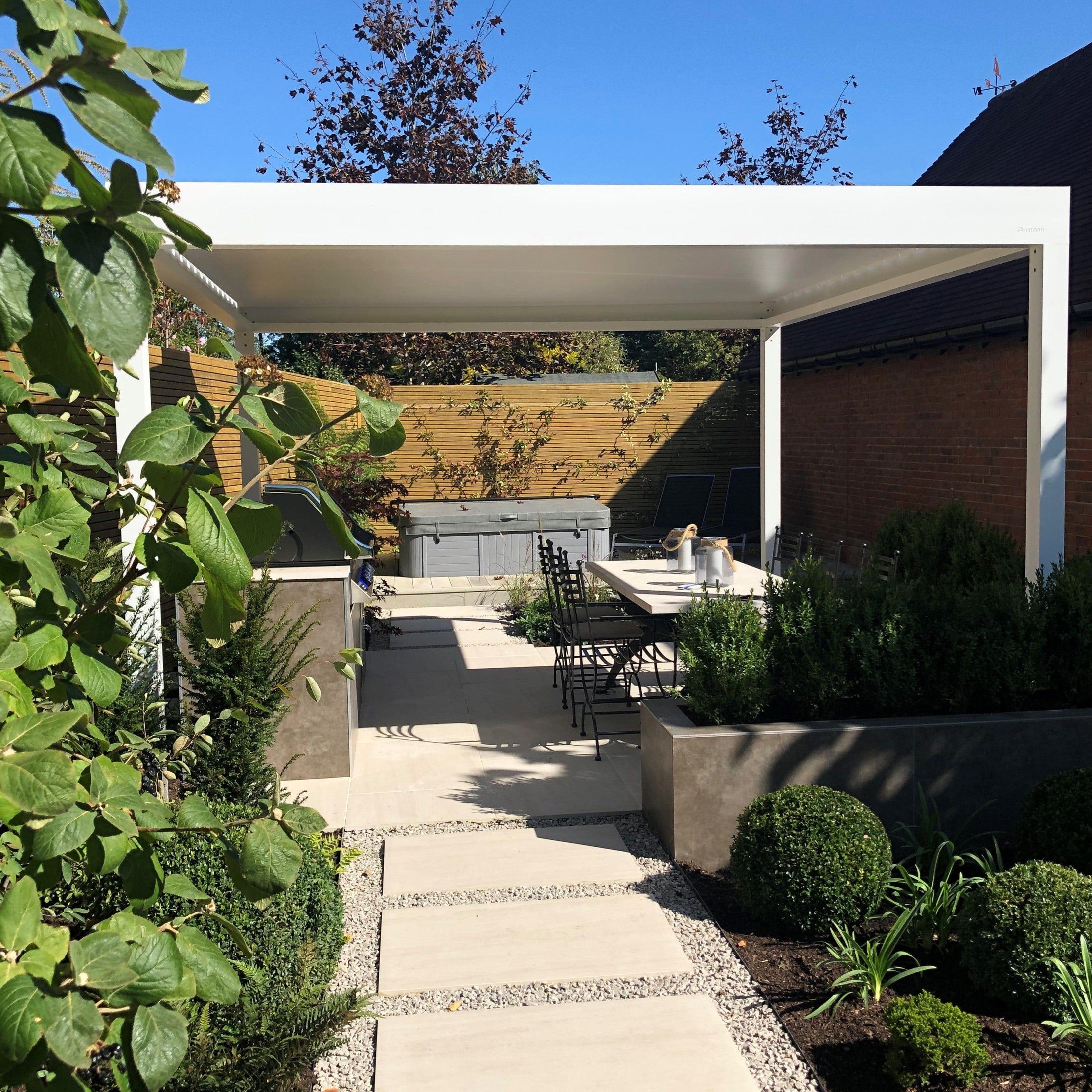 Renson Algarve Louvered Canopy | Garden House Design